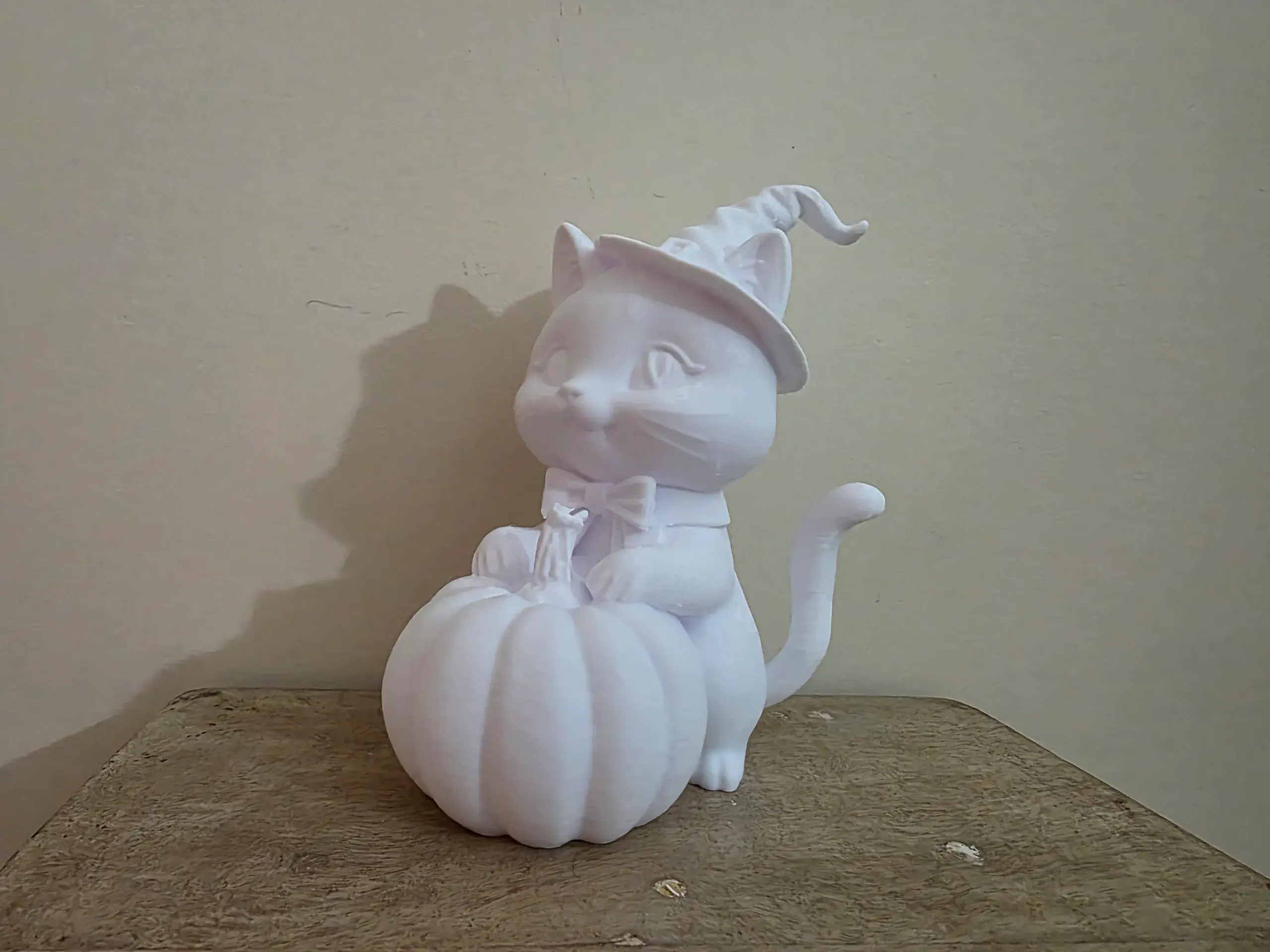 3D Printer Files | 3MF File | Witch Cat with Pumpkin :) | Creality Cloud