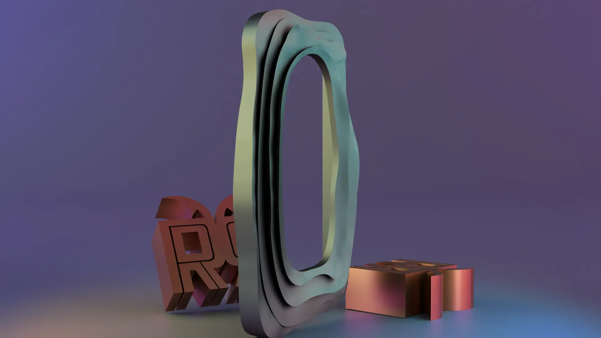 Home Decorations & Ornaments STL Download - Modern Flow Mirror Frameby ...