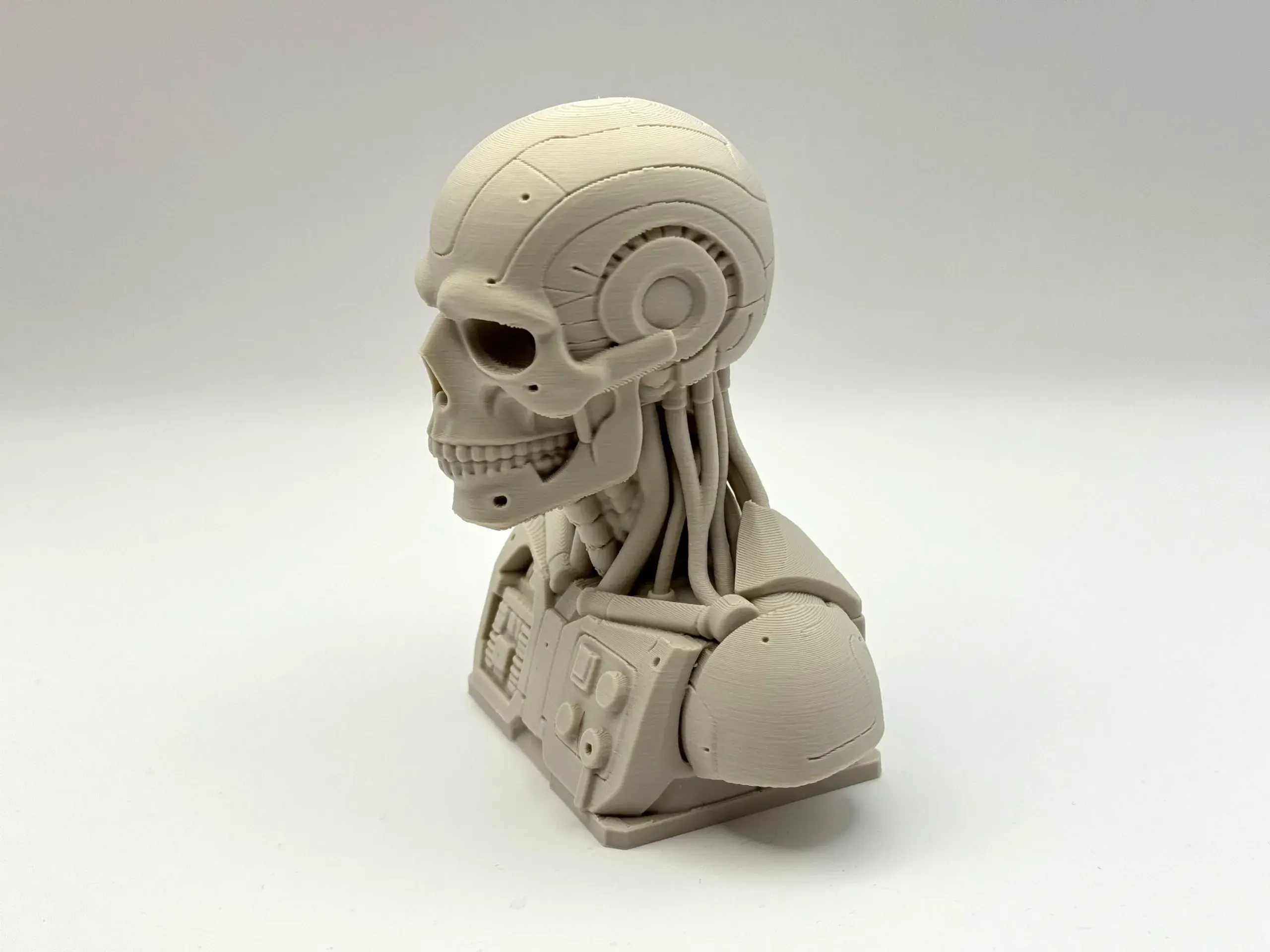 3D Printer Files | 3MF File | Cybernetic Skull Bust | Creality Cloud