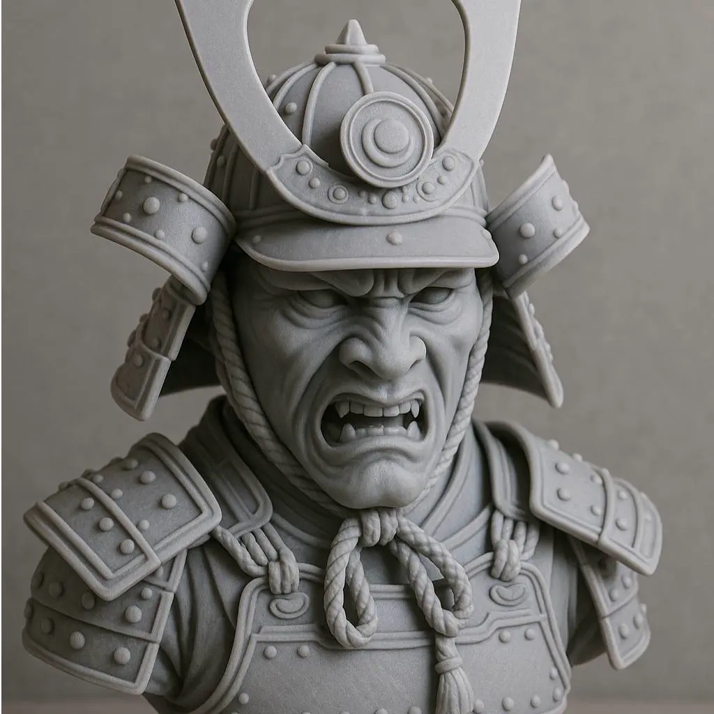 3D Printer Files | 3MF File | Samurai Warrior Bust – 3D Collectible ...