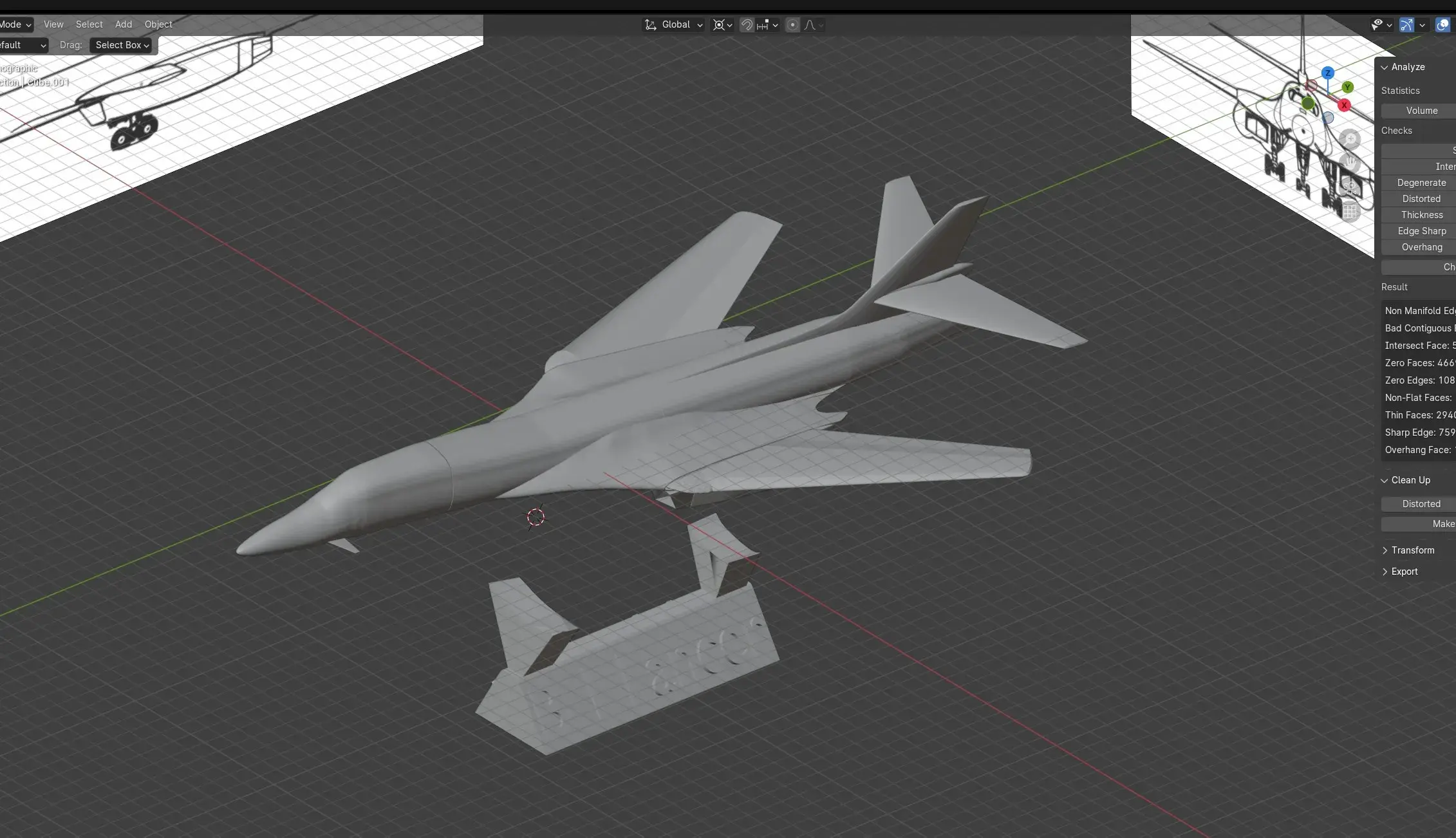Free Other STL Download - B-1 Lancer w/sweep wingsby Pat 1954