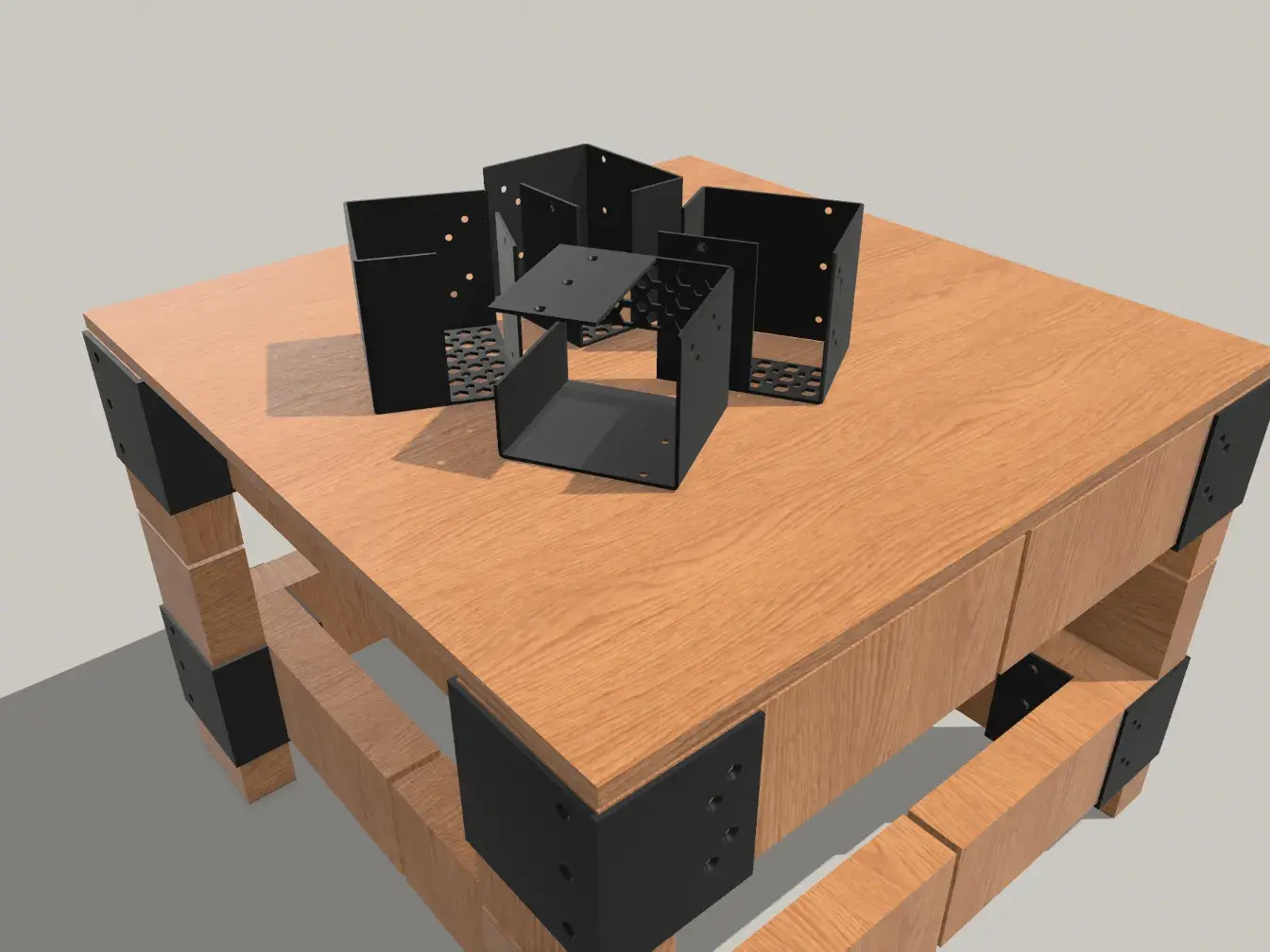 3D Printer Files | 3MF File | 2x4 Workbench Corner Bracket | Creality Cloud
