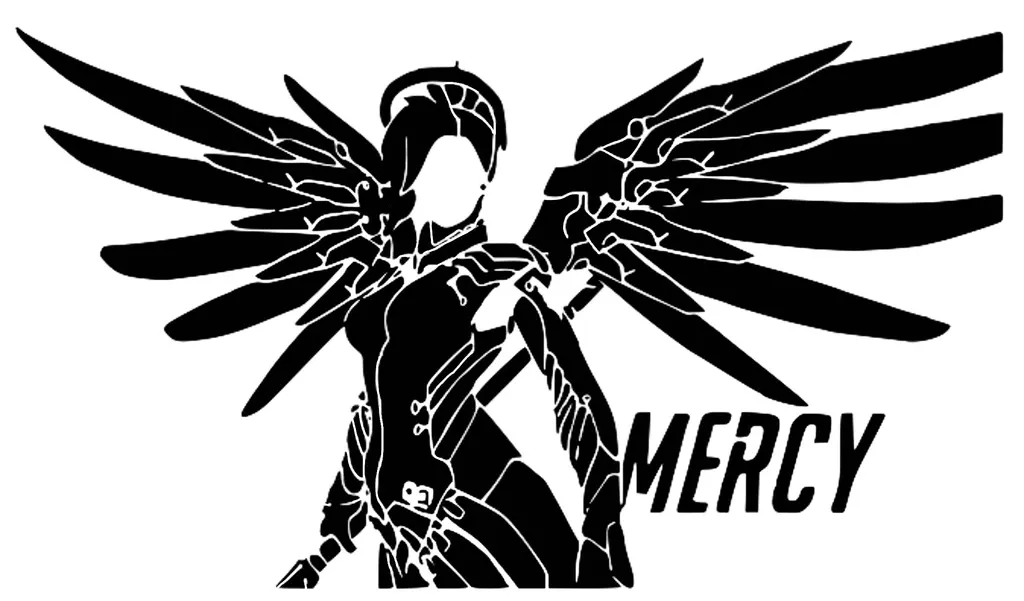 Free Characters & Creatures STL Download - Mercy Stencilby SMT_M 🦊