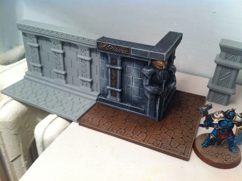 Wayfarer Modular Dwarven Hall Terrain Tiles (18mm scale) | 3D models ...
