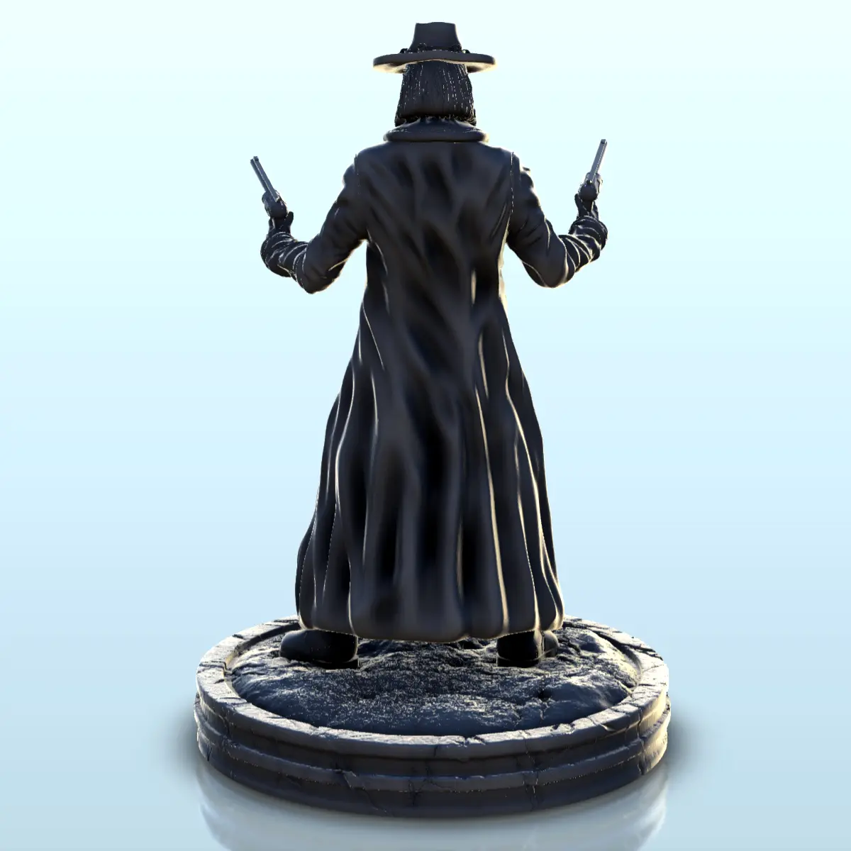 Other STL Download - Bandit with coat and two guns (1) - Old West ...