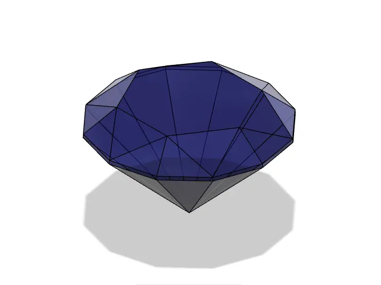 Jewelry & Accessories STL Download - Blue Dimondby Cad Kings