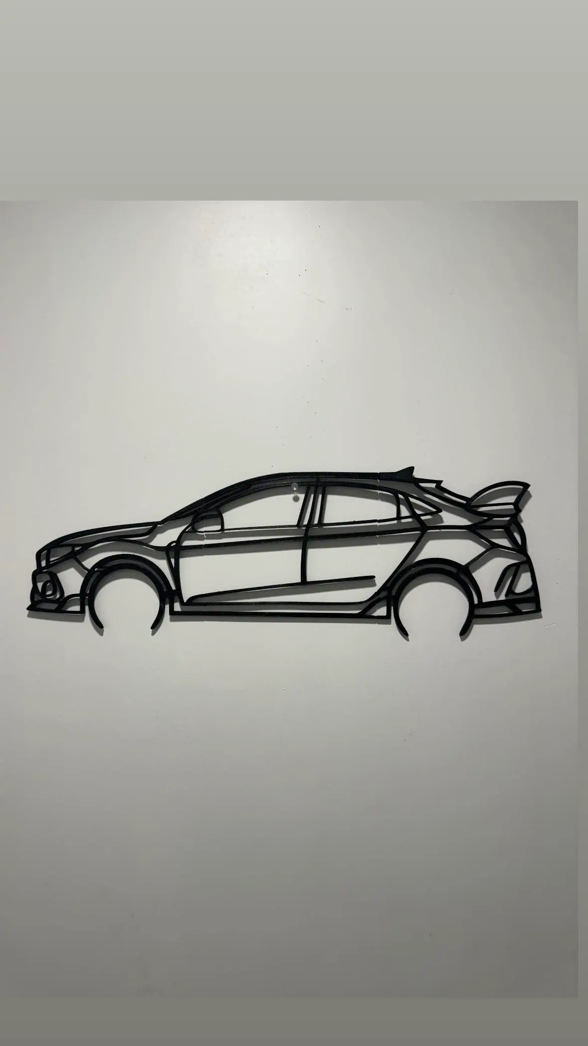 Miniature Games & Accessories STL Download - CAR ON WALL - HONDA CIVIC ...