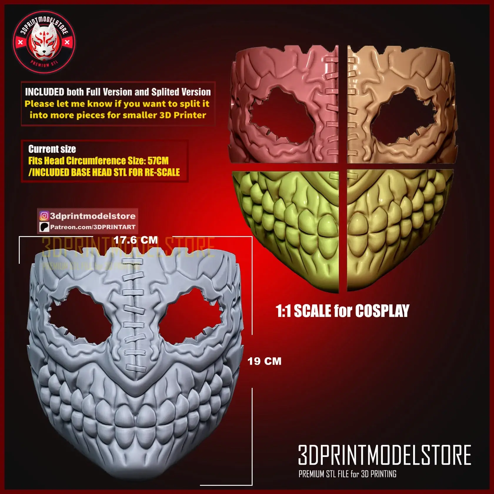 Cosplay STL Download - Gachiakuta Mask - Gachiakuta Killer Cosplay ...