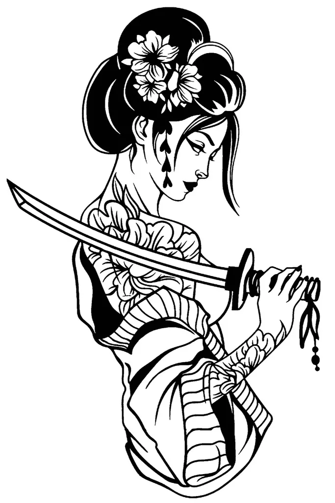 Free Other STL Download - 2D Geisha Girl 2by SMT_M 🦊