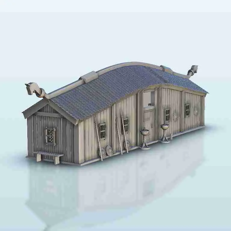 Other STL Download - Viking shack - scenery medieval miniatures ...