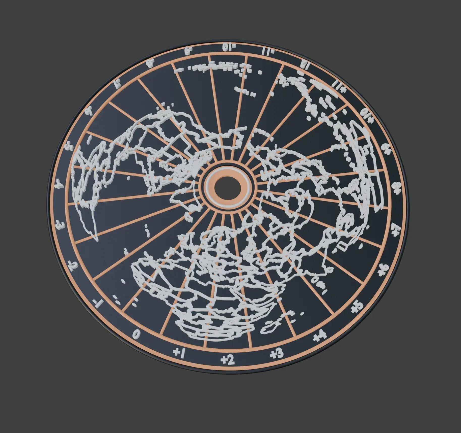 3D Printer Files | 3MF File | Minimal Original World Time Zone Wheel ...