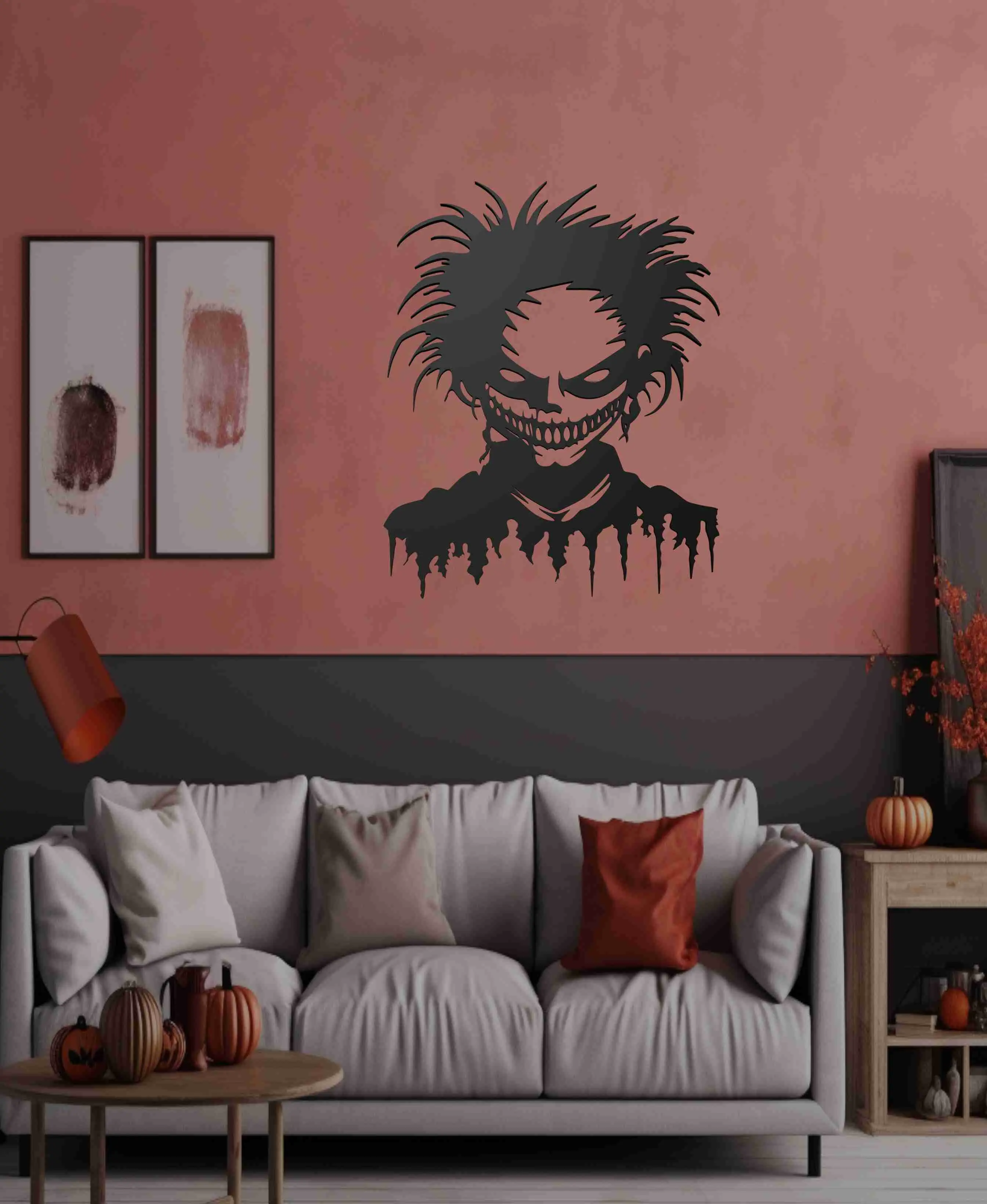 Sculptures & Artworks STL Download - Scary Grin Wall Artby Ri0m0