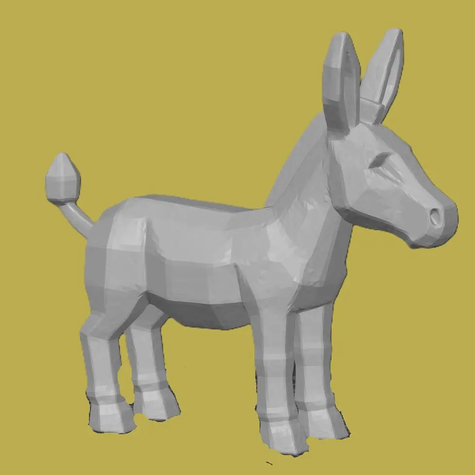 3D Printer Files | 3MF File | Donkey - Barnyard Friend | Creality Cloud