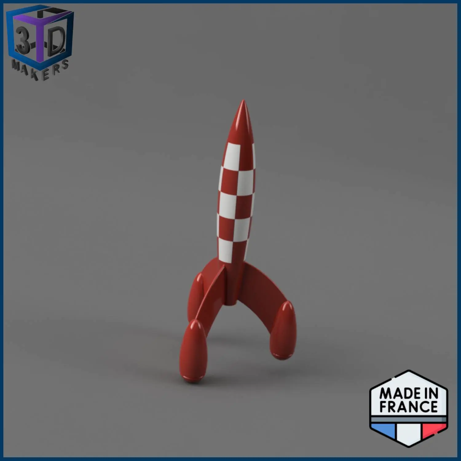 3D Printer Files | 3MF File | Tintin Rocket DIY Model Kit | Creality Cloud