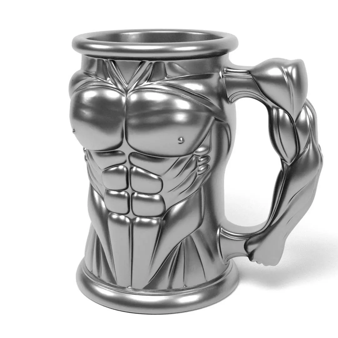 Other STL Download - Muscular body Mugby 3D Everything