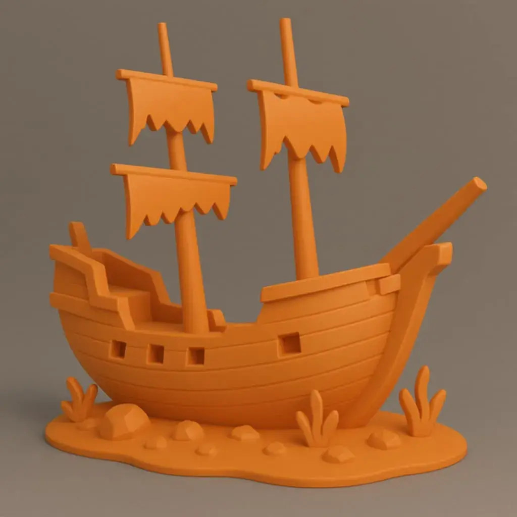 3D Printer Files | 3MF File | 2 in 1 Aquarium decorations -Sunken ...