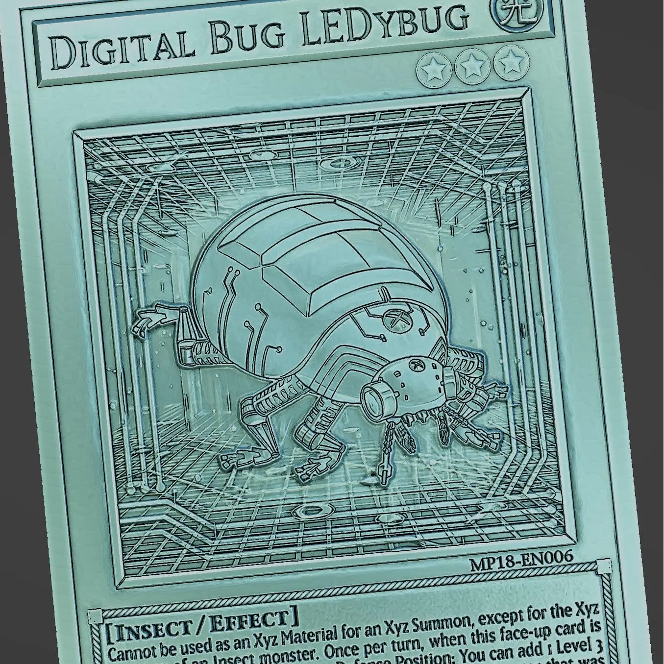 Free Other STL Download - Digital Bug LEDybug - yu-gi-oh!by Wsonuchiha3D