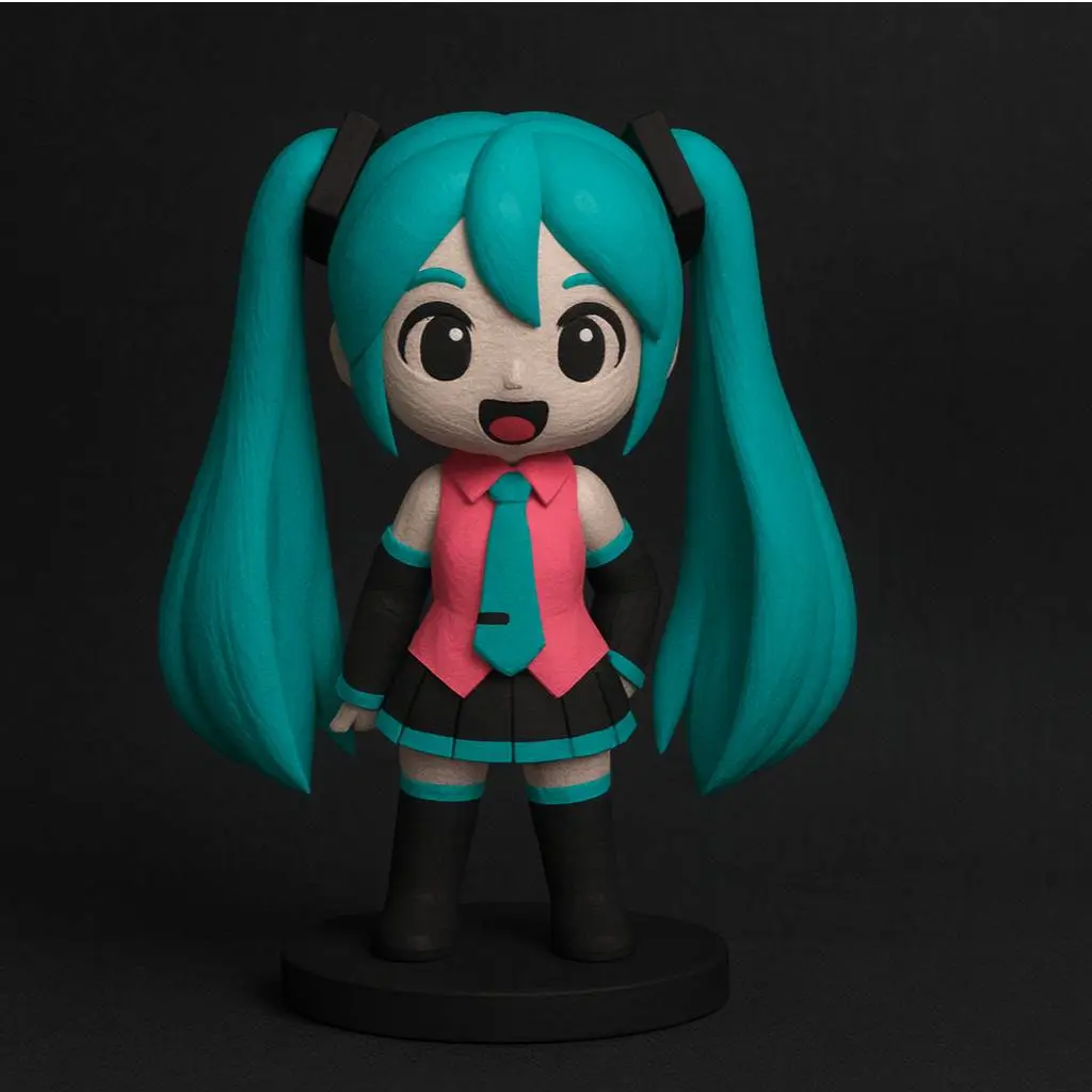 3D Printer Files | 3MF File | Hatsune Miku vocaloid figurine | Creality ...