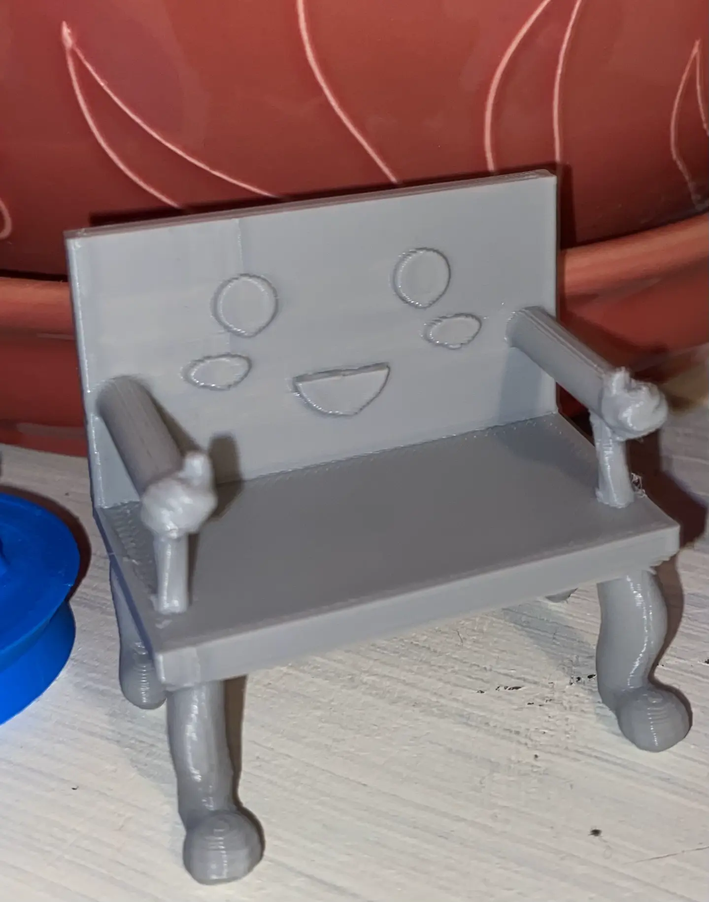 3D Printer Files | 3MF File | Bench with Face Shelf Sitter | Creality Cloud