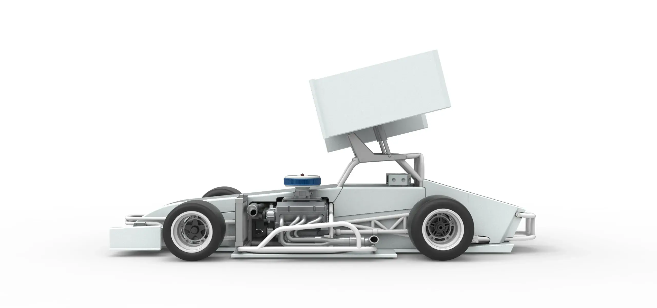 Vehicles & Machinery STL Download - Supermodified front engine Winged ...
