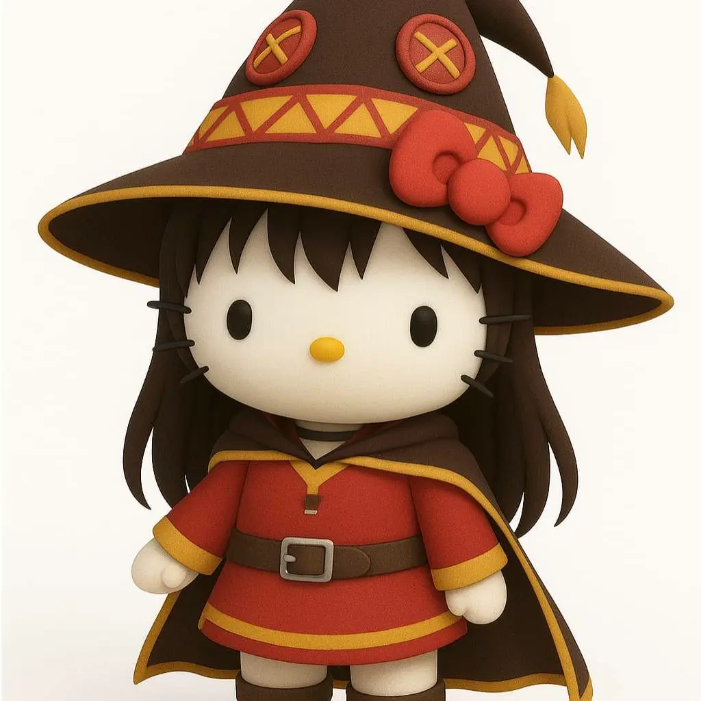 Other STL Download - Hello Kitty Megumin cosplayby Cris