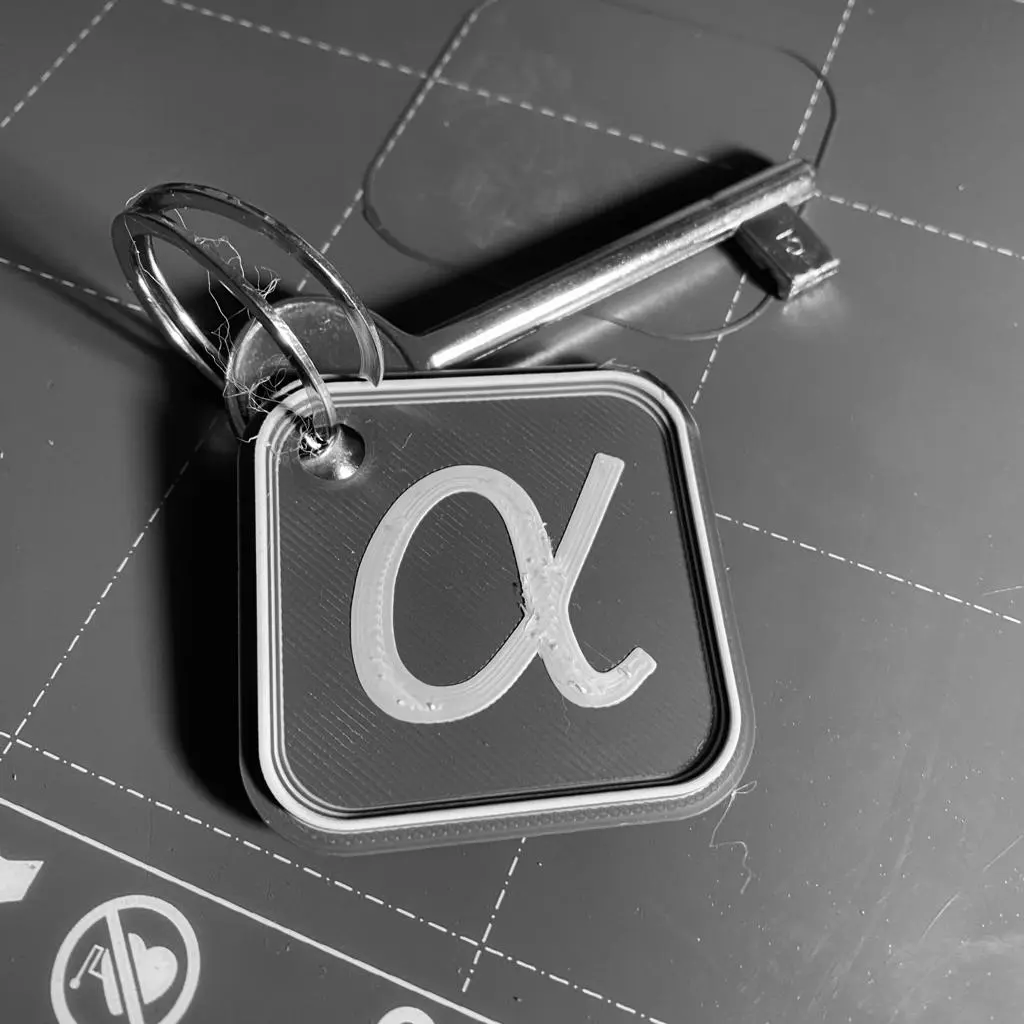 Free Personal Accessories STL Download - Alpha Keychainby 3esign