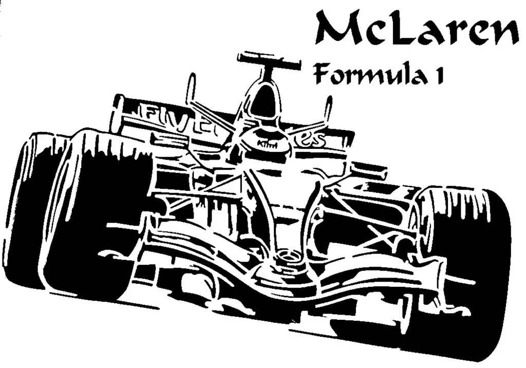 Mclaren formula 1 stencil | 3D models download | Creality Cloud