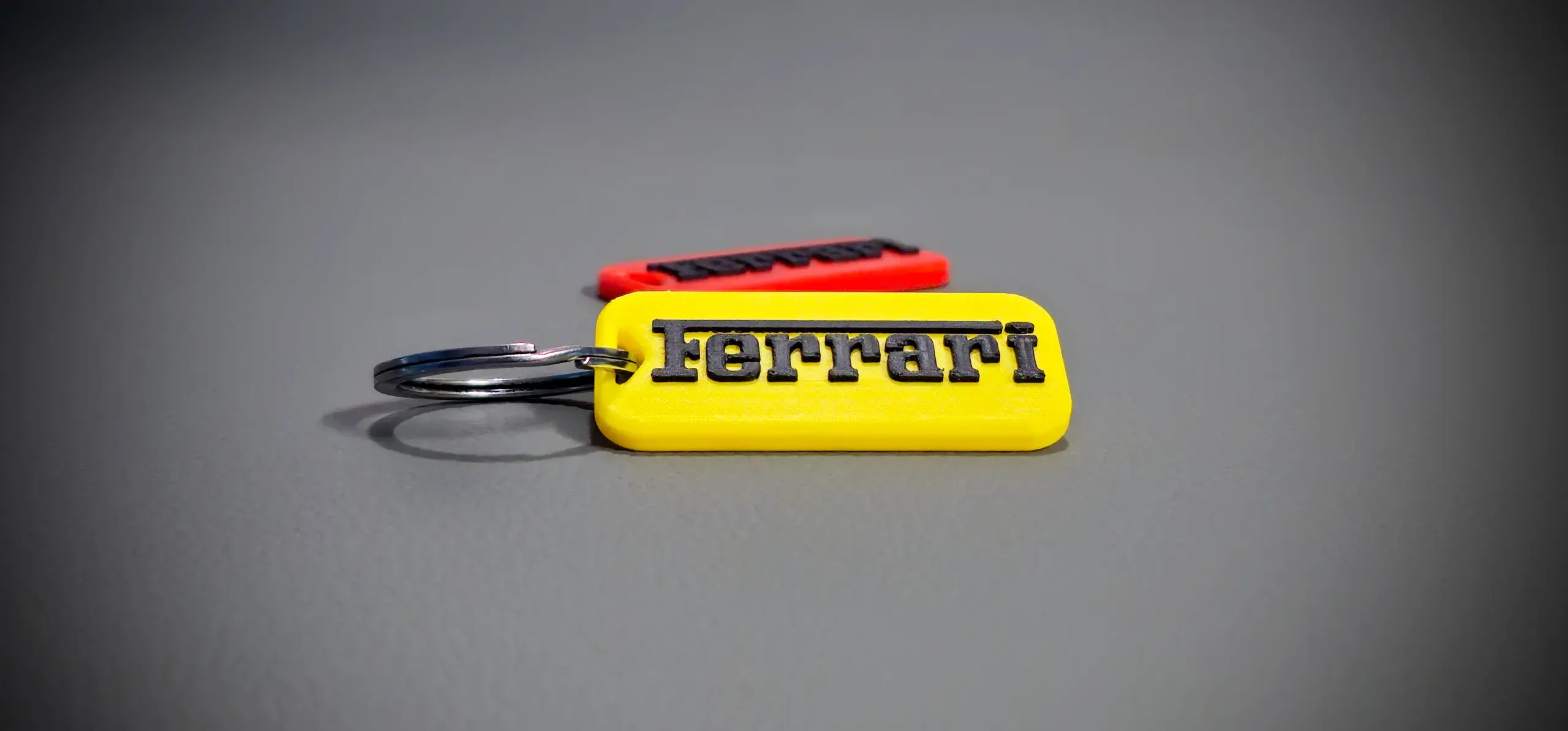 3D Printer Files | 3MF File | Keychain / Ring with Ferrari Lettering ...