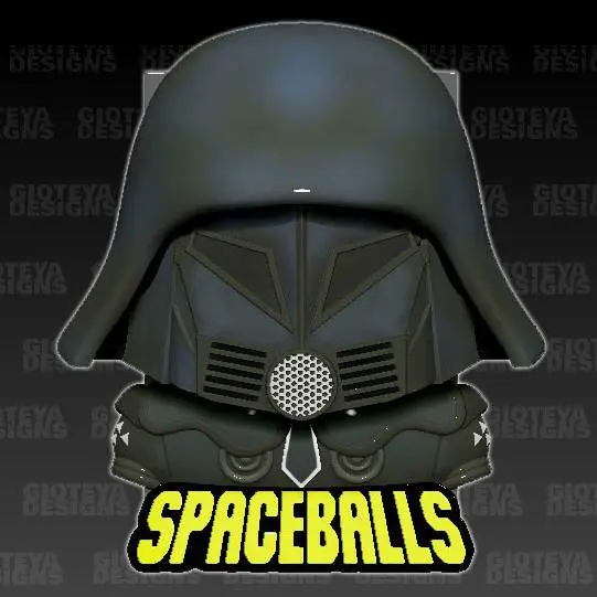 Sculptures & Artworks STL Download - Spaceballs Dark Helmetby Gioteya ...