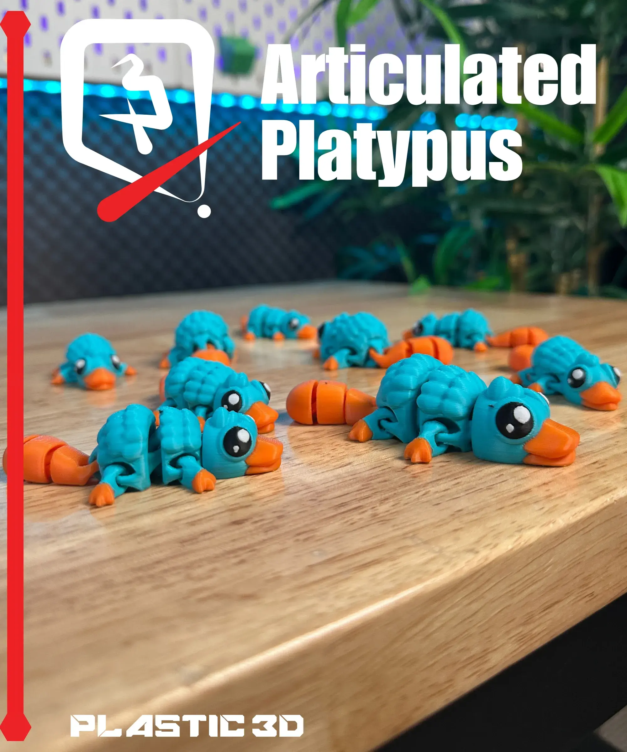 3D Printer Files | 3MF File | Plastic3D Articulated Platypus | Creality Cloud