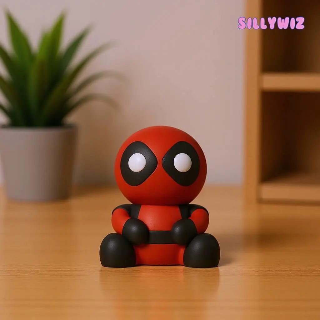 Characters & Creatures STL Download - Cute Deadpool-SillyWiz