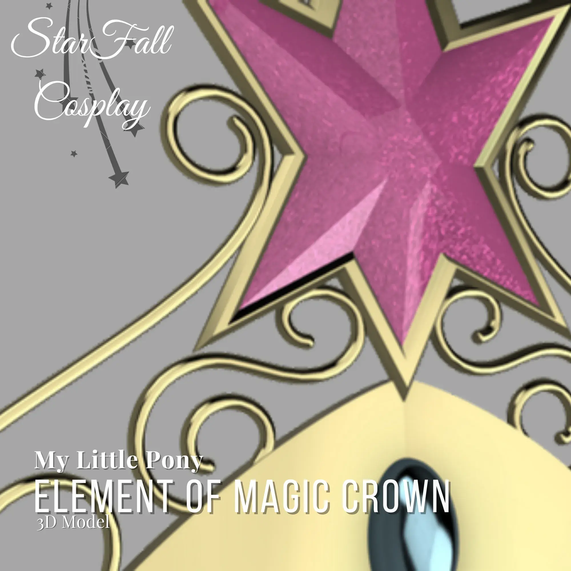 Cosplay STL Download - Harmony Crown - Magic Element Crown My Little ...