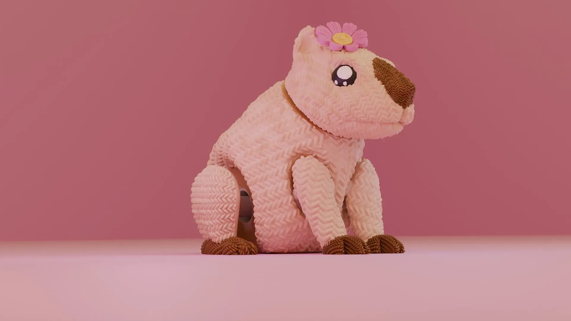 3D Printer Files | 3MF File | Crochet articulated Capybara | Creality Cloud