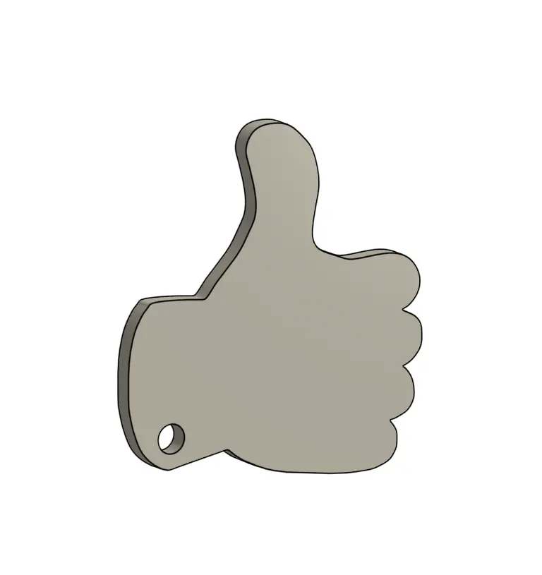 Thumbs Up Keychain | 3D models download | Creality Cloud