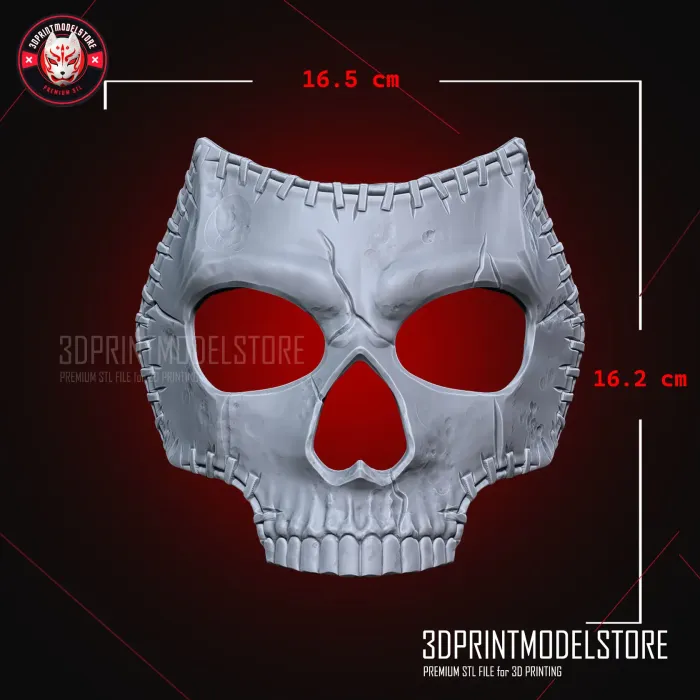Cosplay STL Download - Ghost Mask Call of Duty Cosplay 3D Print Modelby ...