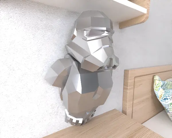 Other STL Download - Stormtrooper Wall Lowpoly Low Polyby RandomThings