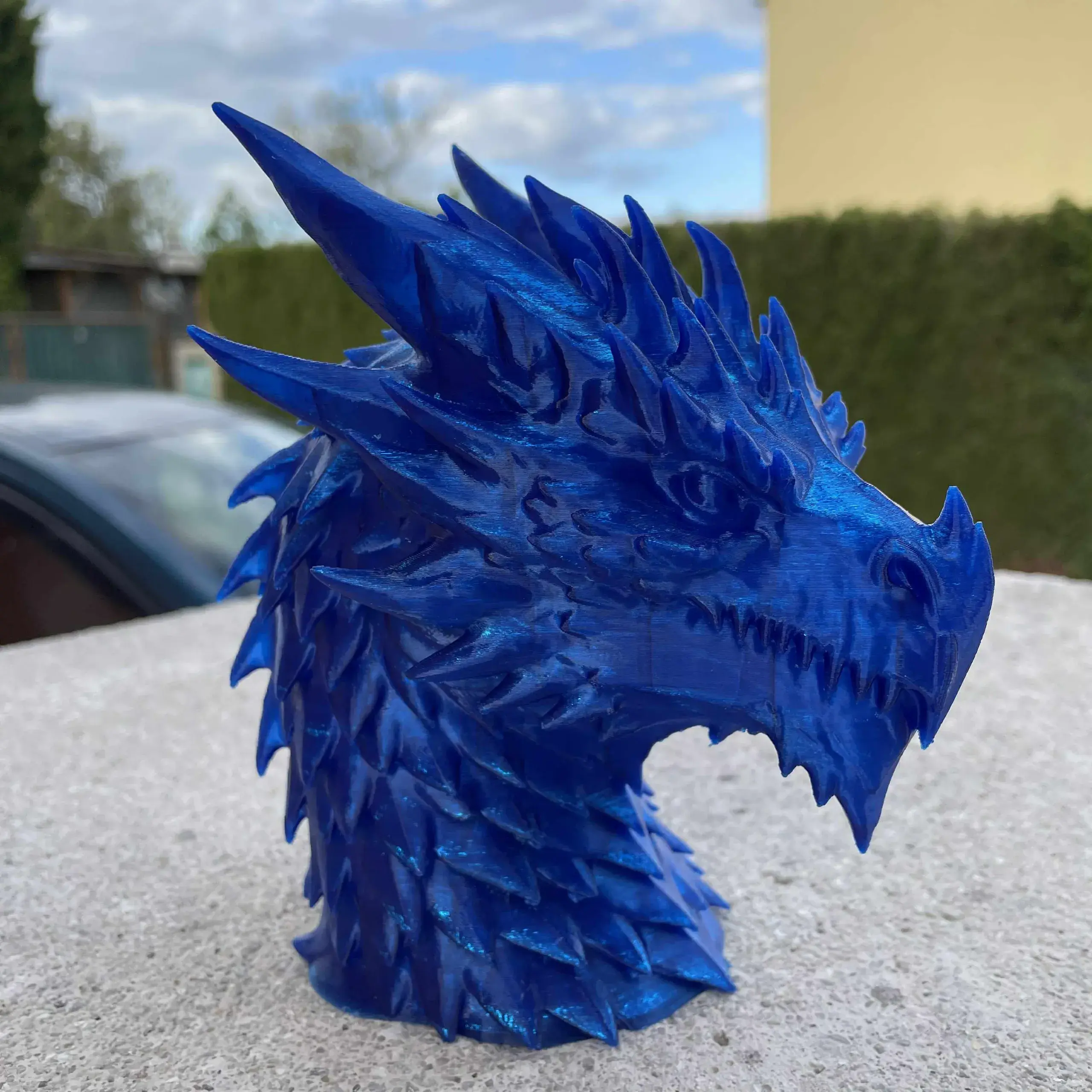 3D Printer Files | 3MF File | Dragon head bust | Creality Cloud