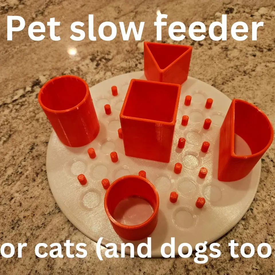 3D Printer Files | 3MF File | PET SLOW FEEDER | Creality Cloud