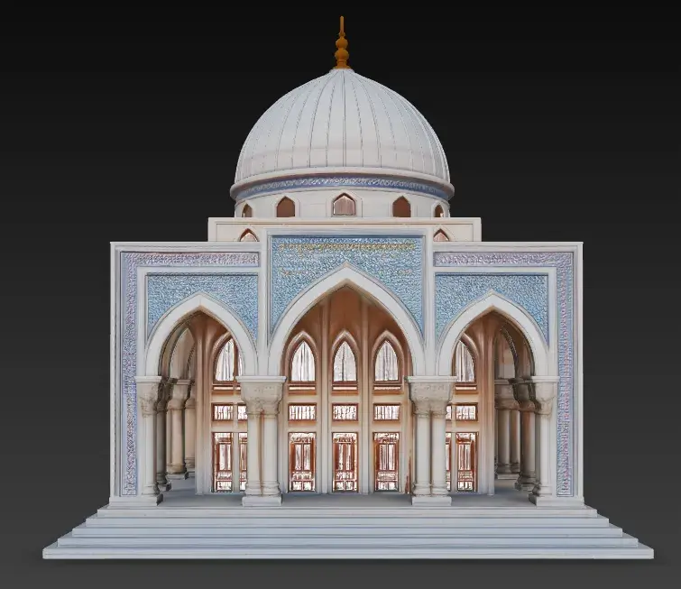 Free Props & Terrain STL Download - arabischer pavillonby Brainbits3D