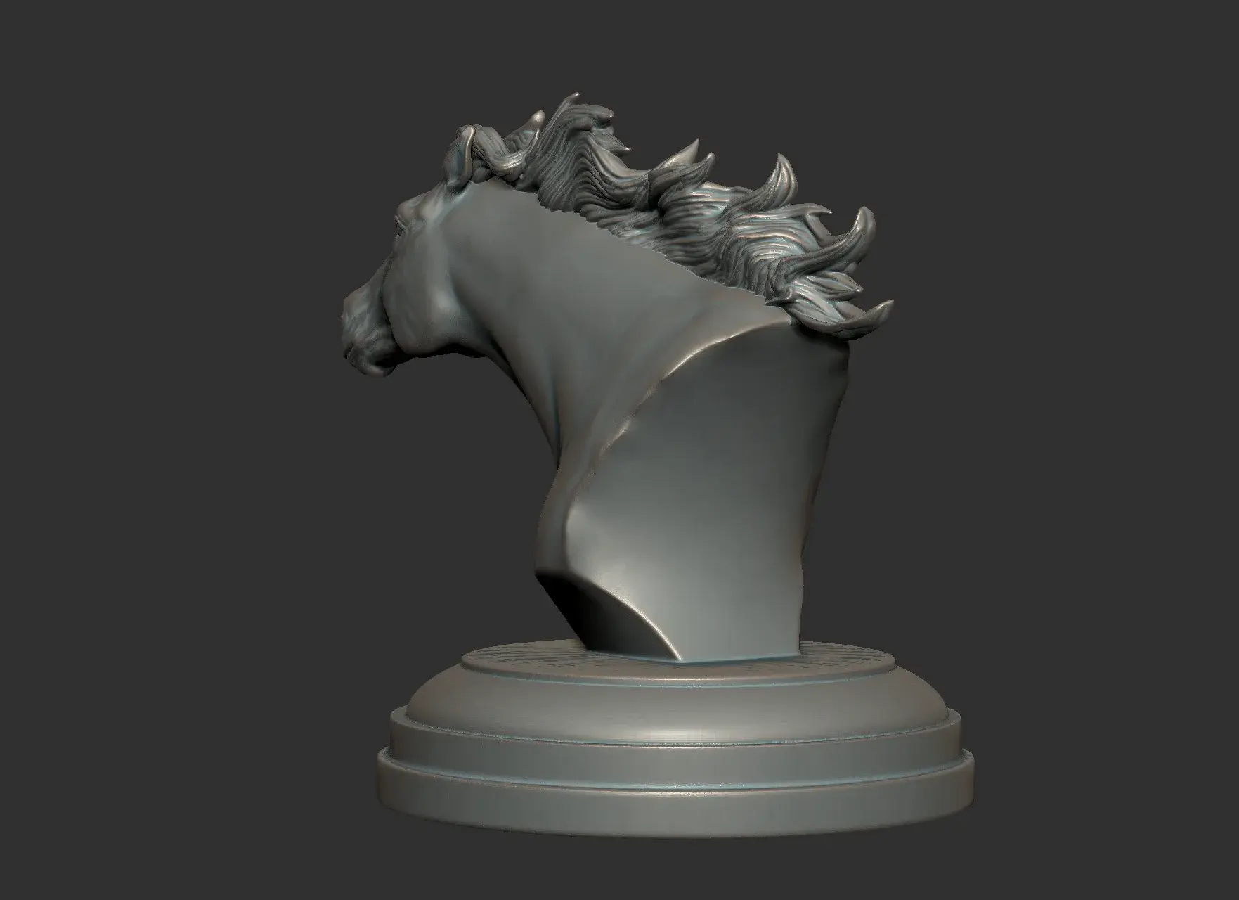 3D Printer Files | 3MF File | Running horse bust | Creality Cloud