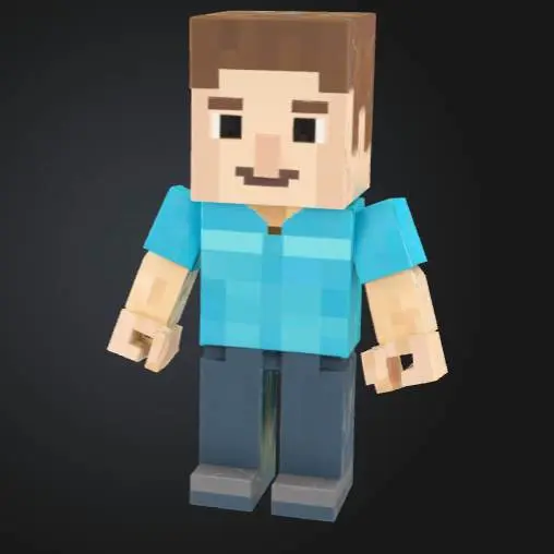 Characters & Creatures STL Download - Blocky characterby CuriuM