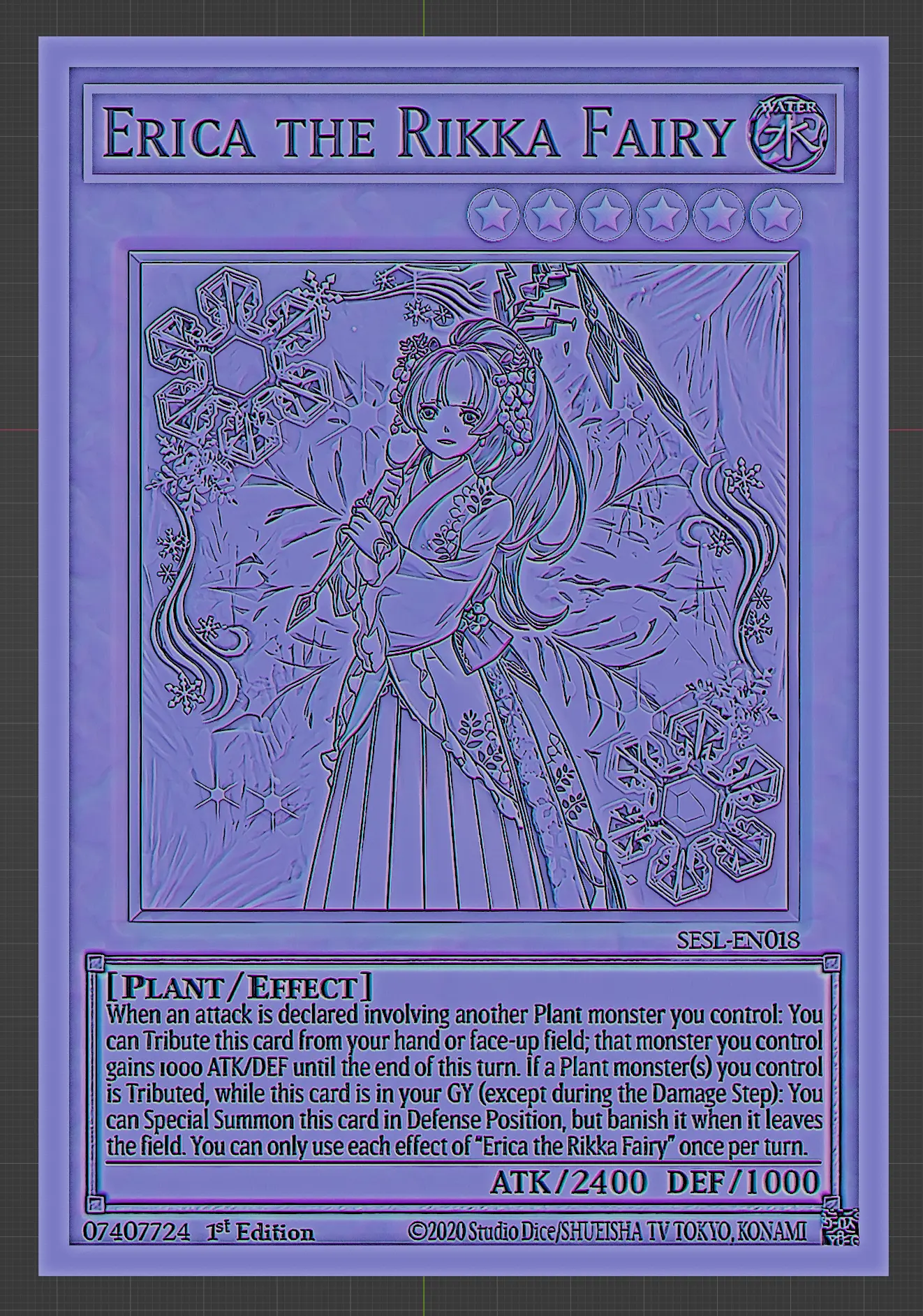 Free Other STL Download - ERICA THE RIKKA FAIRY - YUGIOHby Wsonuchiha3D