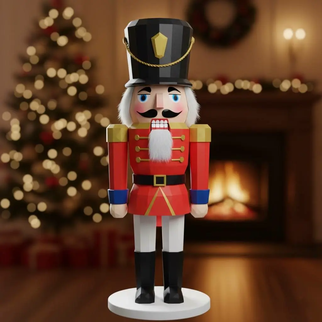 3D Printer Files | 3MF File | Nutcracker Low-poly | Creality Cloud