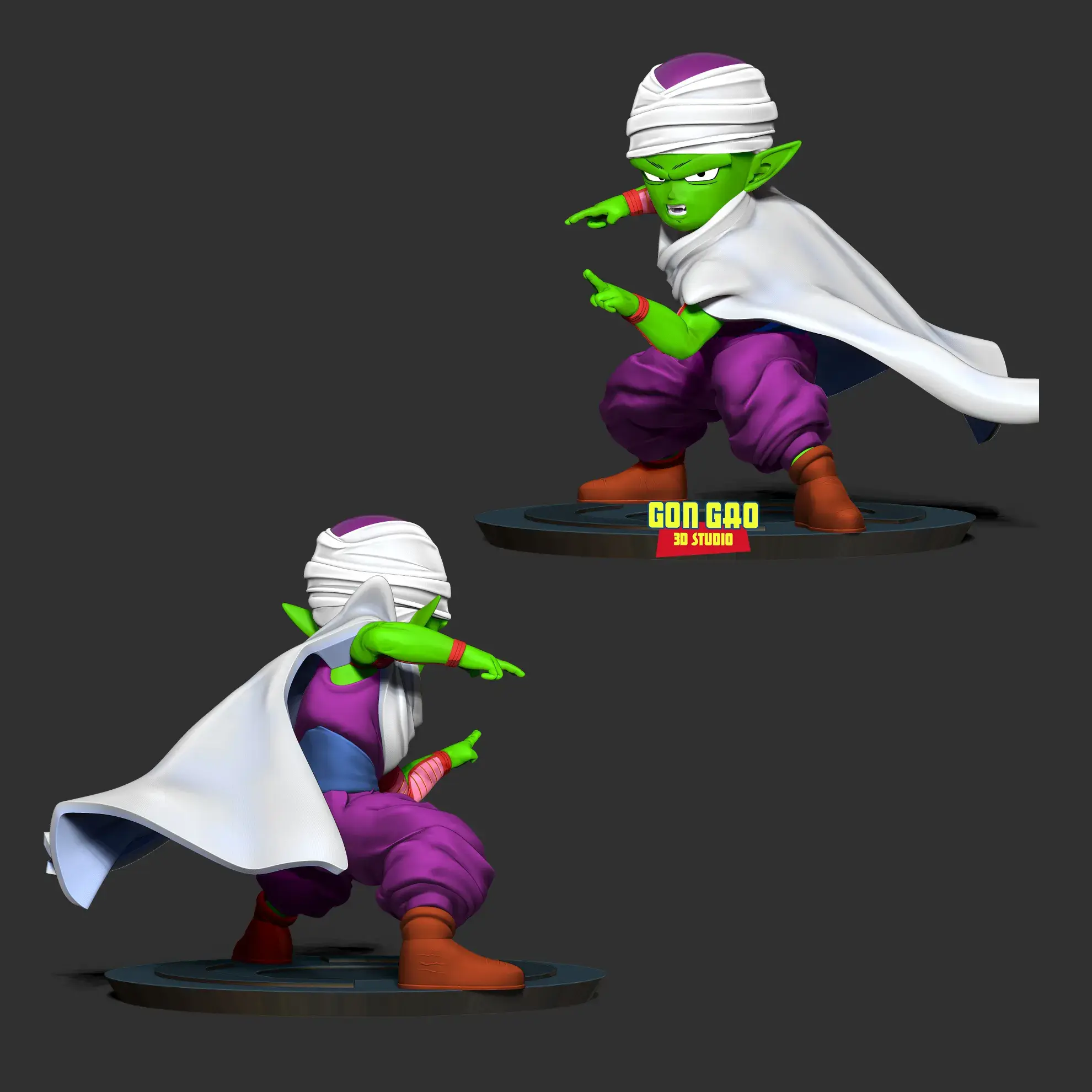 Sculptures & Artworks STL Download - Piccolo Mini - Dragon Ball Daimaby ...
