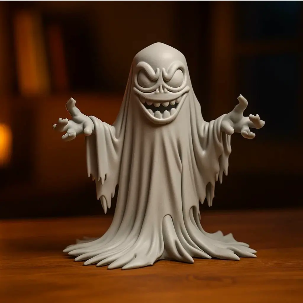 Sculptures & Artworks STL Download - Spooky ghost (Halloween)by ...