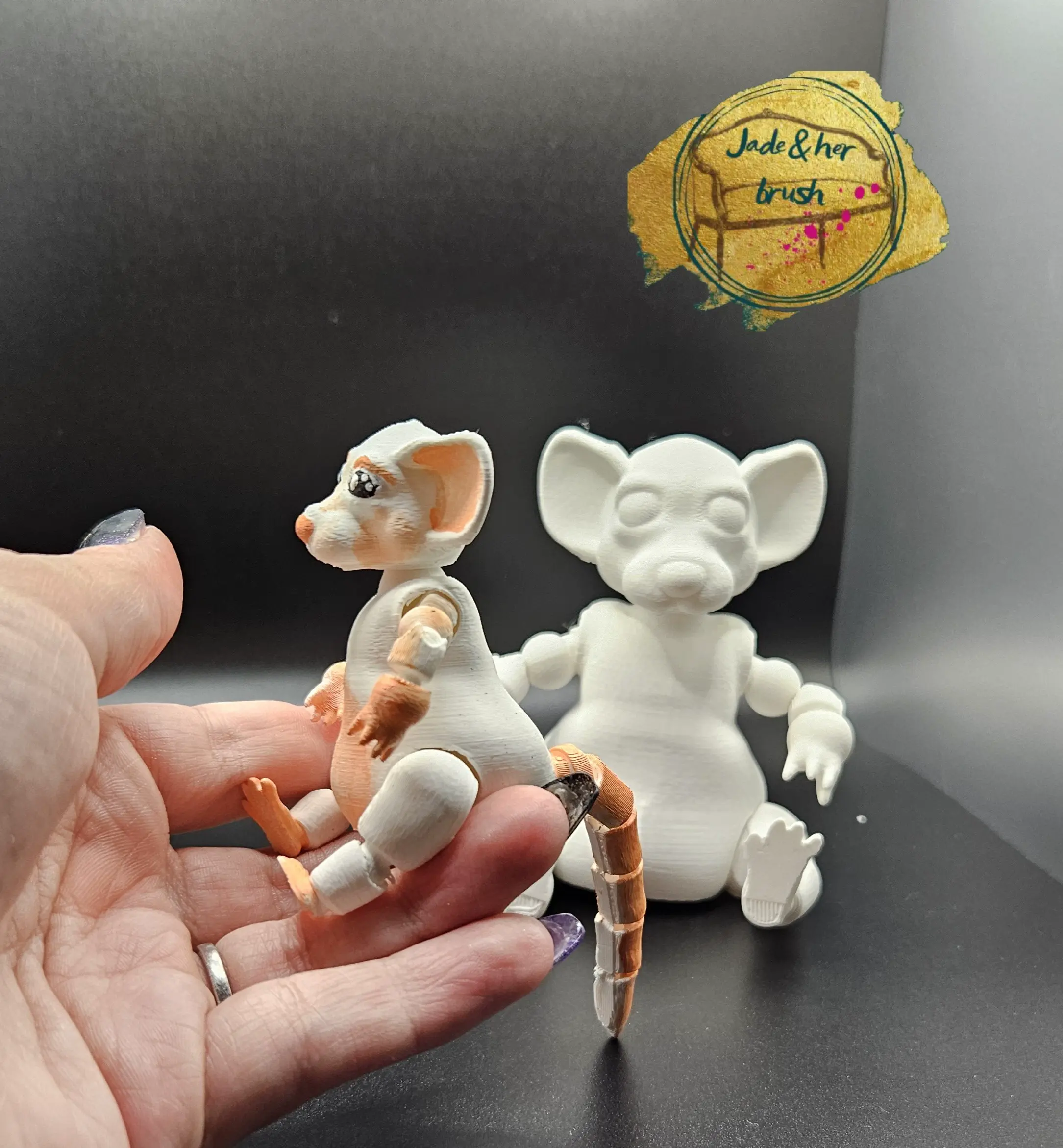 Construction Toys STL Download - Mini flexi pets, Forest the Rat ball ...