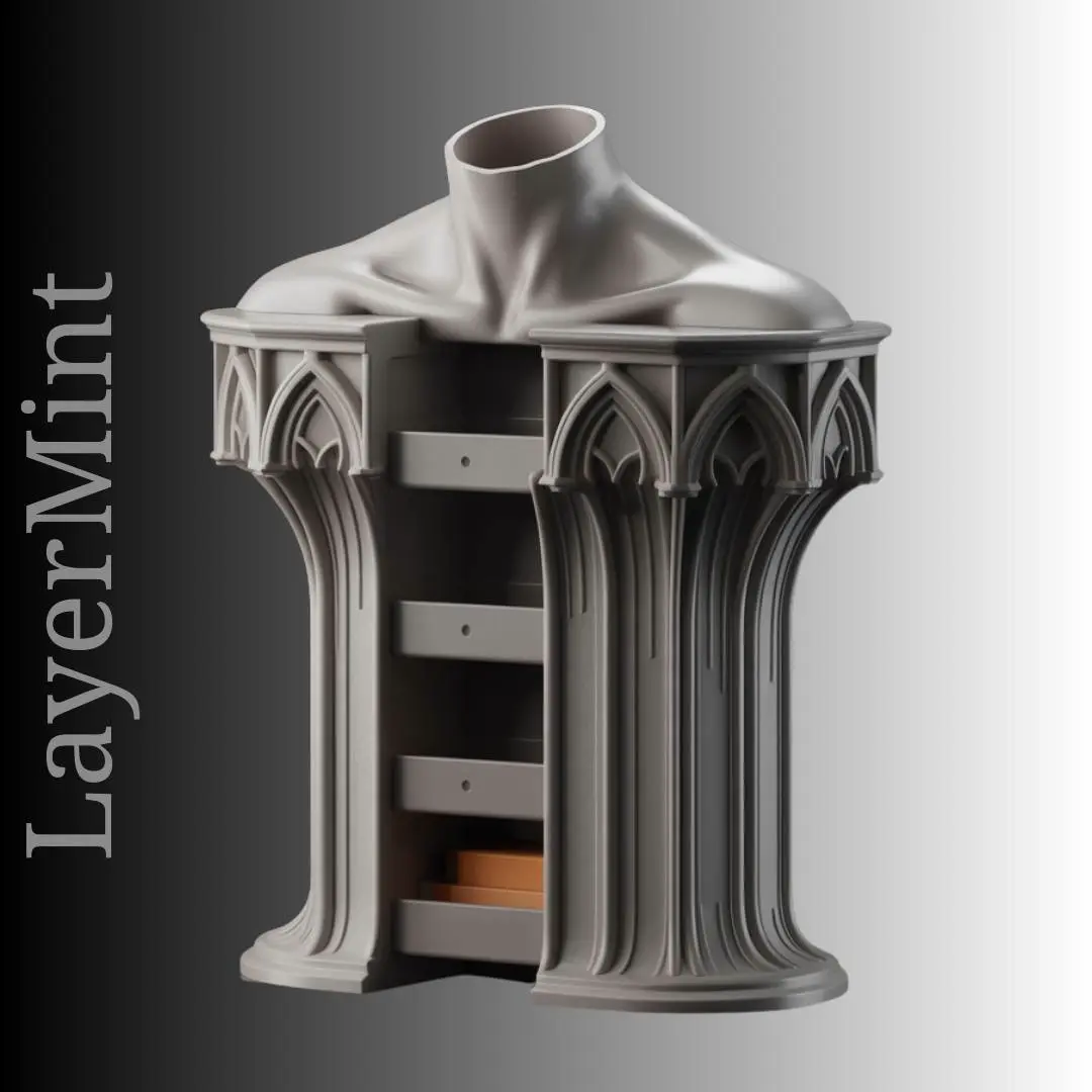 Home Decorations & Ornaments STL Download - Gothic Torso Desk Organizer ...