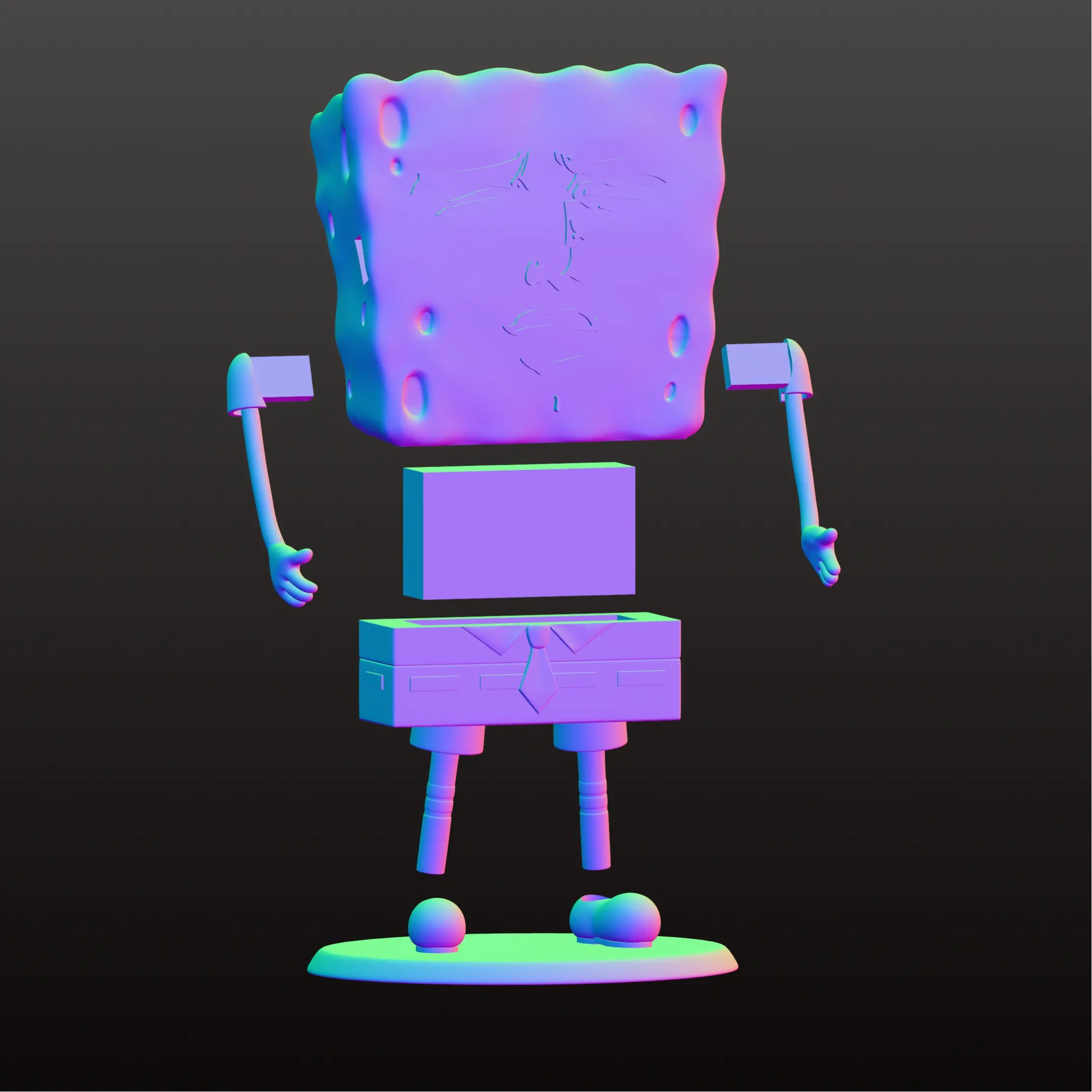 3D Printer Files | 3MF File | Meme Bob Sponge | Creality Cloud
