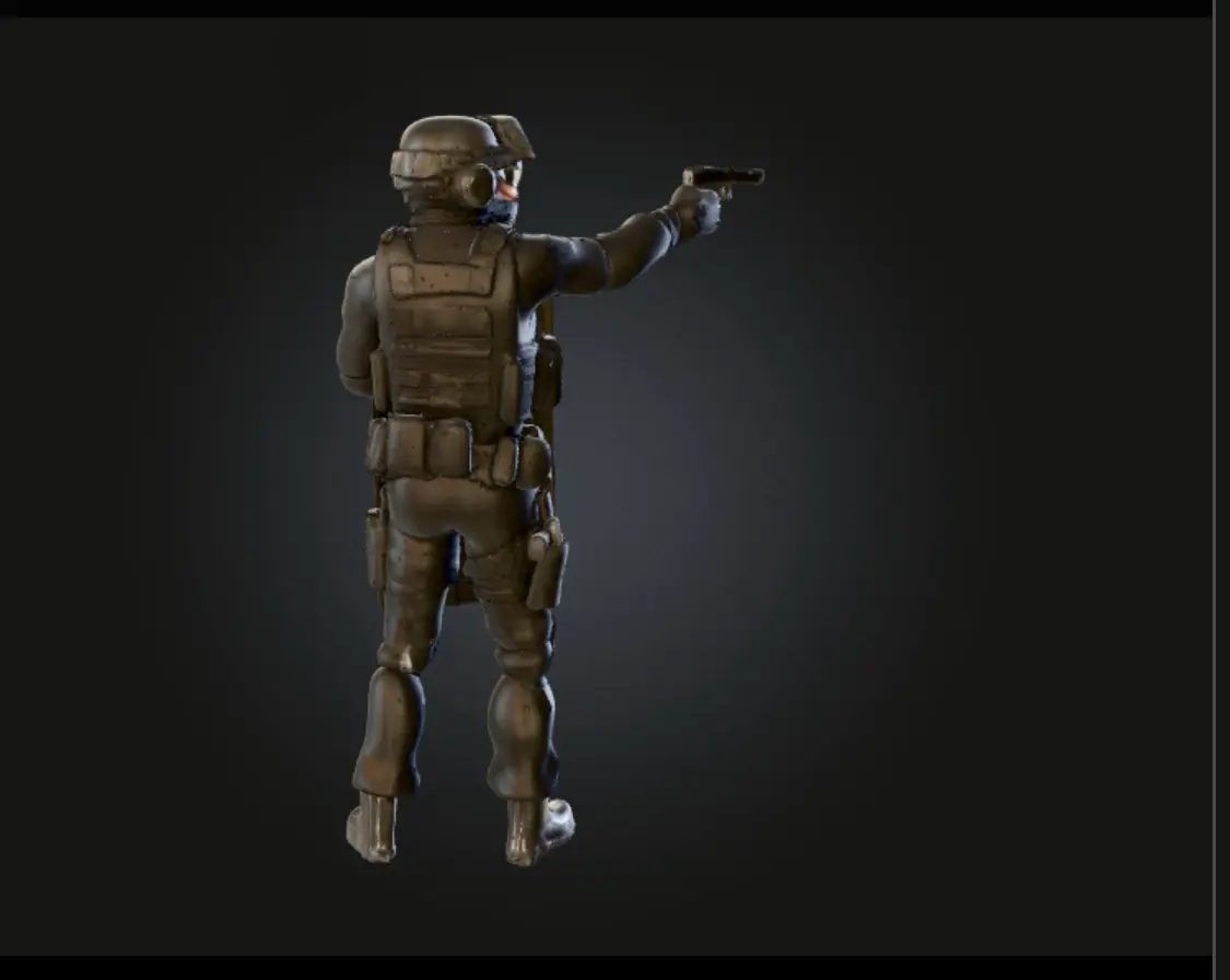 Free Characters & Creatures STL Download - Swat guy with riot shieldby ...