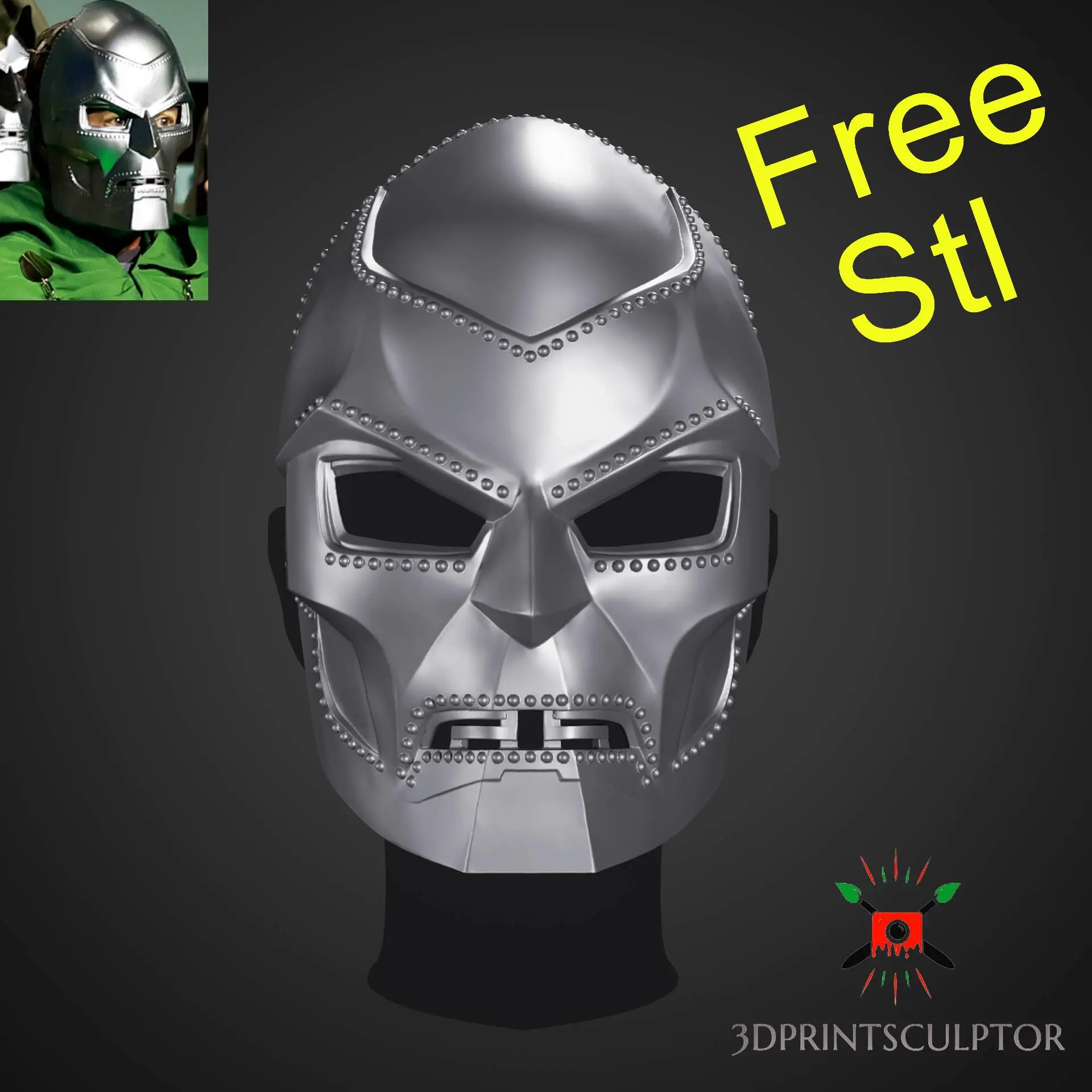 3D Printer Files | 3MF File | Dr Doom Mask - Marvel Doctor Doom Helmet ...